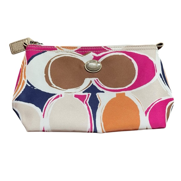 Coach | Bags | Coach Multicolor Graphic Cosmetic Pouch Svmc F7742 Nwt ...